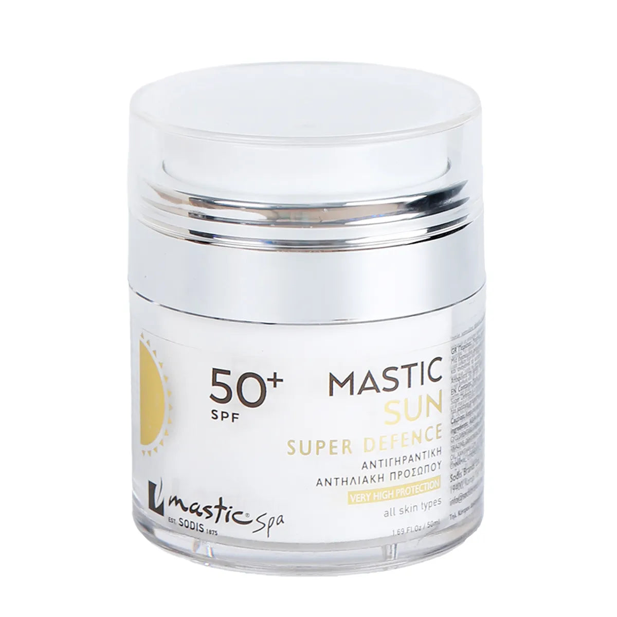 Mastic Sun | Super Defence Sunscreen Face Cream SPF50+ – Mastic Spa